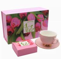 China Custom Logo Printed Cardboard Tea Boxes Handmade Tea Set Gift Box for sale