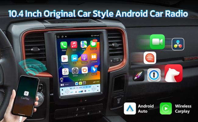 Android 11 Car Stereo Radio for Dodge Ram 2013- 2017 2018 Auto 12.1 Inch Multimedia Video Player