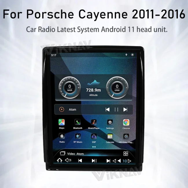 10 Inch Android12 Car Radio Upgrade For Porsche Cayenne 2011-2016 Multimedia Video Player GPS Navigation Auto Stereo Replacement