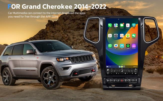 car radio forGrand Cherokee 2014-2022 multimedia player auto stereo upgrade