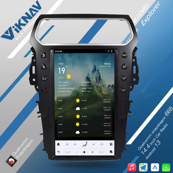 Quality Viknav 13.6 inch Car Radiio Android 2016 Ford Explorer Radio Multimidia Radio for sale