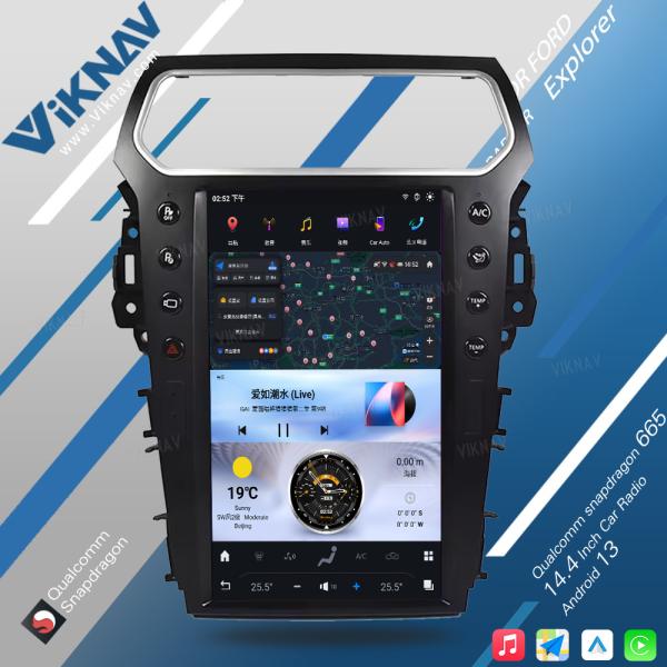 Quality Viknav 13.6 inch Car Radiio Android 2016 Ford Explorer Radio Multimidia Radio for sale