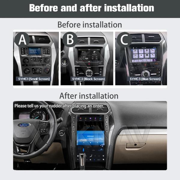 Quality Viknav 13.6 inch Car Radiio Android 2016 Ford Explorer Radio Multimidia Radio for sale