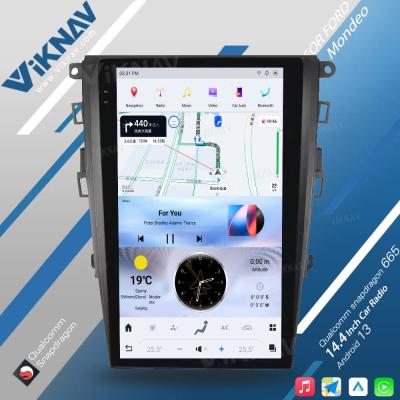 중국 Viknav 13.6인치 안드로이드 오토 카 오디오 포드 몬데오 2013-2021 멀티미디어 플레이어 GPS 내비게이션 헤드 유닛 무선 카플레이 판매용