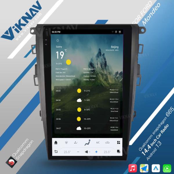 Quality Viknav 13.6 Inch Android Auto Car Radio For Ford Mondeo 2013-2021 Multimedia for sale