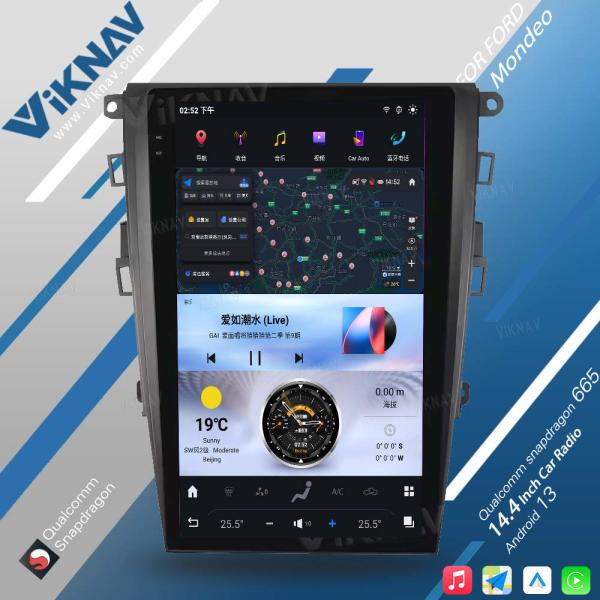 Quality Viknav 13.6 Inch Android Auto Car Radio For Ford Mondeo 2013-2021 Multimedia for sale