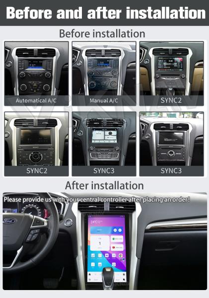 Quality Viknav 13.6 Inch Android Auto Car Radio For Ford Mondeo 2013-2021 Multimedia for sale