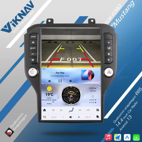 Quality Viknav 14.4 Inch Touch Screen Car Radio For Ford Mustang 2015-2022 Multimedia for sale