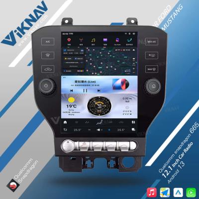China Radio de coche con pantalla táctil Viknav para Ford Mustang 2014-2021, reproductor de video, unidad principal, estéreo Auro, navegación GPS Android, Carplay en venta