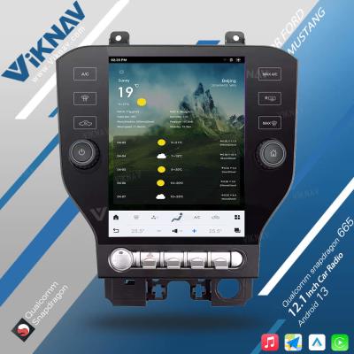 China Radio de coche con pantalla táctil Viknav para Ford Mustang 2014-2021, reproductor de video, unidad principal, estéreo Auro, navegación GPS Android, Carplay en venta