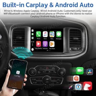 China VIKNAV 8.4 Inch Android for Dodge Android Radio Upgraded Charger Challenger 2015-2019 Replacement for sale