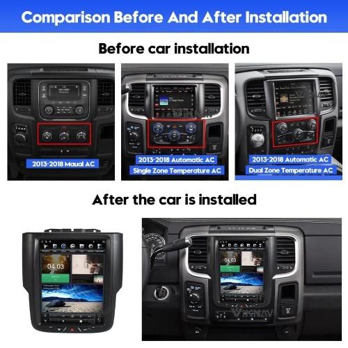 Quality VIKNAV 10.5 Inch Car Radio For Dodge Ram 1500 (2013-2018) Android 8 Core Head for sale
