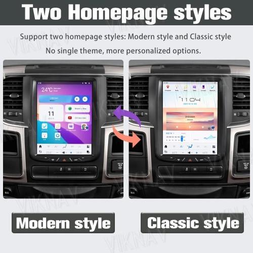 Quality VIKNAV 10.5 Inch Car Radio For Dodge Ram 1500 (2013-2018) Android 8 Core Head for sale