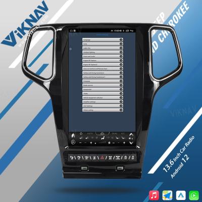 Cina 2014-2022 Jeep Grand Cherokee Radio sostituzione GPS Navigazione ODM in vendita