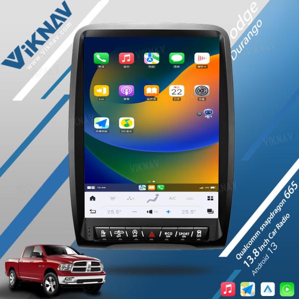 Quality VIKNAV 13.8 inch Car Radio For Dodge Durango 2014-2016 Replacement Wireless for sale