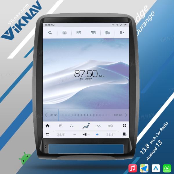 Quality VIKNAV 13.8 inch Car Radio For Dodge Durango 2011-2013 Tape Recorder Android 13 for sale
