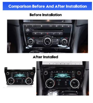 China Android10 LCD Car air conditioner Climate Control Unit Panel For Jaguar XJ XJL 2009-2018 for sale