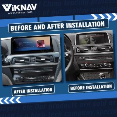 China Viknav Car Radio 12.3 inch For BMW 6 Series F06 F12 2010-2012 CIC System Wireless Android Auto Carplayer GPS Navigation for sale