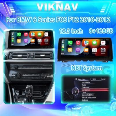 China Viknav Car Radio 12.3 inch Voor BMW 6 Series F06 F12 2010-2012 NBT System Draadloos Android Auto Carplayer GPS Navigatie Te koop