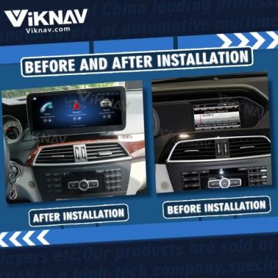 China Viknav Android Car Radio For Mercedes Benz C Class W204 2011-2013 LHD RHD Car 12.3 Inch Player GPS Navigation Car NTG4.5 for sale