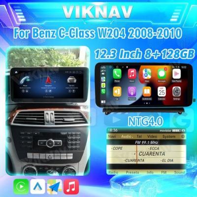 China Viknav 12.3 pulgadas Android Car con pantalla reproductor multimedia para Mercedes Benz Clase C W204 2008-2010 GPS 2Din NTG4.0 en venta