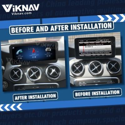 중국 비크나브 12.3 인치 안드로이드 벤츠 A W176 CLA C117 GLA X156 G W463 2013-2018 GPS 자동차 화면 라디오 플레이어 NTG 4.5 판매용