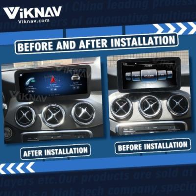 중국 비크나브 12.3 인치 안드로이드 벤츠 A W176 CLA C117 GLA X156 G W463 2013-2018 GPS 자동차 화면 라디오 플레이어 (NTG5.0) 판매용