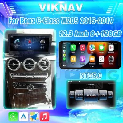 Viknav 12,3 polegadas Android Carro Para Mercedes Benz C W205 GLC X253 V W447 X 2015-2019 Com Leitor de tela GPS 2Din (NTG5.0)