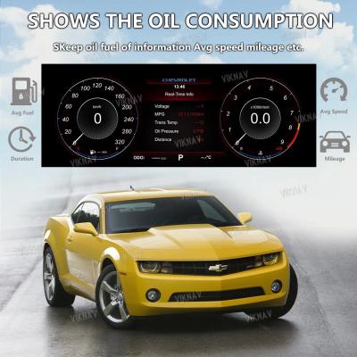 China VIKNAV CockPit LCD Speedometer Car Instrument Cluster For Chevrolet Camaro 2010-2015 Replacement Digital Dashboard Screen for sale