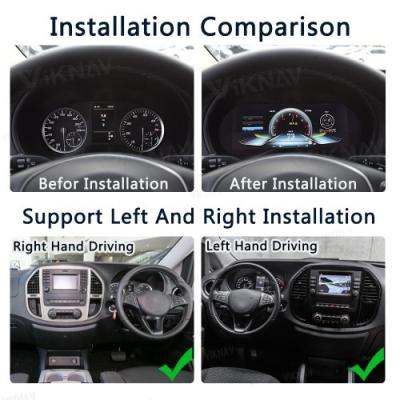 China Viknav 13 Inch Android Car Radio For Benz Vito 2015-2021 (128GB Car Radio+Digital Instrument Cluster+Mouse） for sale