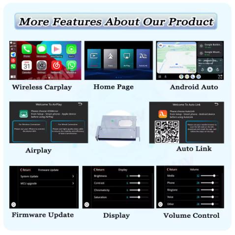 Quality Viknav Linux System Decoder Box Apple Android Wireless Auto CarPlay For Toyota for sale