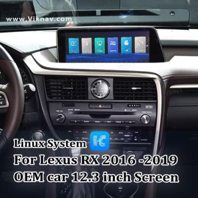 Viknav Fit For Original Car 12.3 Inch Screen Sistema Linux Para Lexus RX 2016 2017 2018 2019 Sem fio Apple CarPlay Androi
