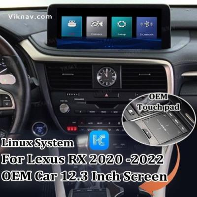 China Viknav Fit For Original Car 12.3Inch Screen Linux-systeem voor Lexus RX 2020 2021 2022 Draadloos Apple CarPlay Android Auto Te koop