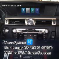 China Viknav Linux System for Lexus GS 2012-2020 Wireless Apple CarPlay Android Auto 8.8 inch Screen for sale