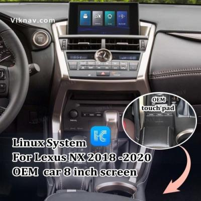中国 Viknav Linux System For Lexus NX 2018 -2020 ワイヤレス Apple CarPlay Android Auto オリジナルカーのみをサポートする 8インチ画面 販売のため