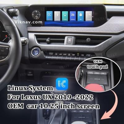 中国 Viknav Linux System For Lexus UX 2019 -2022 ワイヤレス Apple CarPlay Android Auto オリジナルカー 10.25インチ Scrのみをサポートする 販売のため