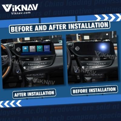 China Viknav Fit For Original Car 12.3 Inch Screen Linux System For Lexus ES 2021 2022 Wireless Apple CarPlay Android Auto for sale