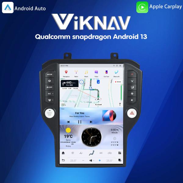 Quality Viknav 14.4 Inch Touch Screen Car Radio For Ford Mustang 2015-2022 Multimedia for sale