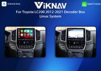 China Viknav Linux System for Toyota LC200 2012-2021 - Wireless CarPlay & Android Auto Decoder Box for sale