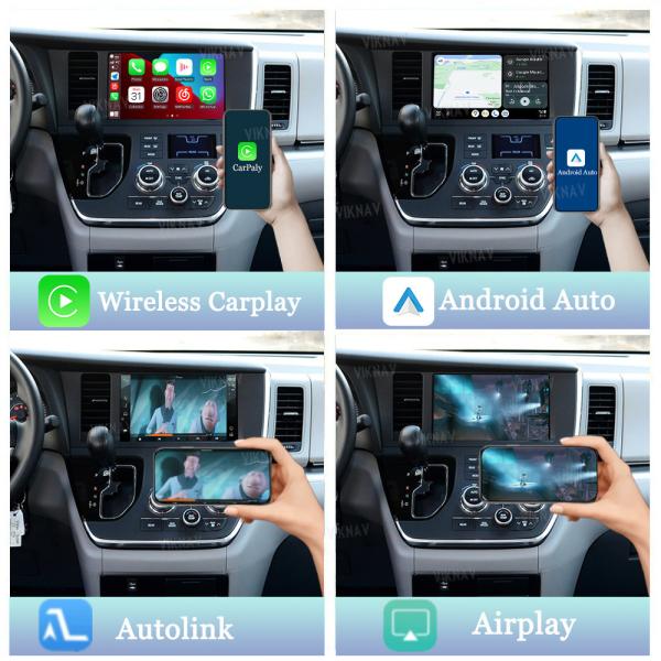 Quality Viknav Linux System Decoder Box Apple Android Wireless Auto CarPlay For Toyota for sale