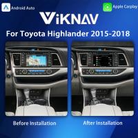 China Viknav Linux System Decoder Box with Wireless CarPlay Android Auto for Toyota Highlander 2015-2018 Models for sale
