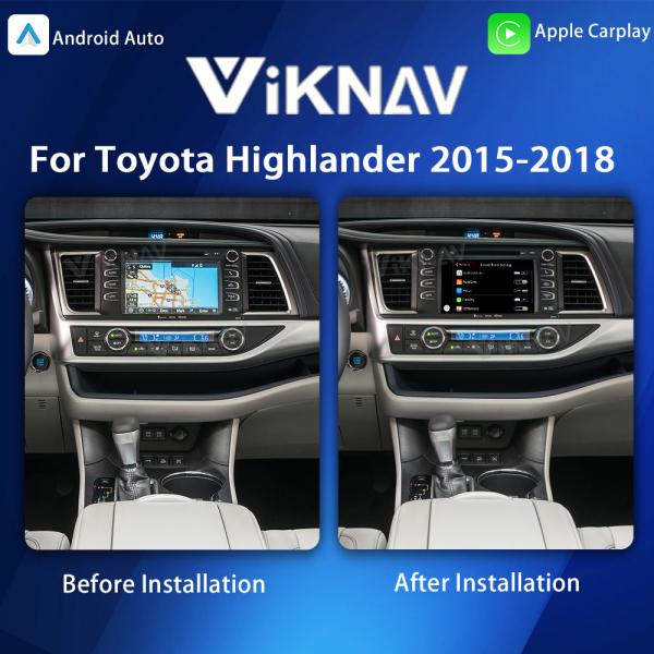 Quality Viknav Linux System Decoder Box Apple Android Wireless Auto CarPlay For Toyota for sale