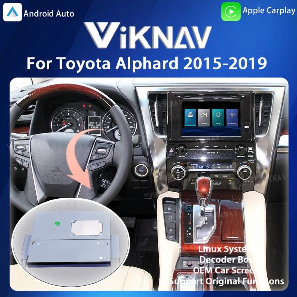 Quality Viknav Linux System Decoder Box Apple Android Wireless Auto CarPlay For Toyota for sale