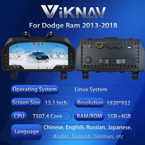 Quality Viknav Digital Cluster Car SpeedoMeter For Dodge Ram 1500 2500 3500 2013-2018 for sale