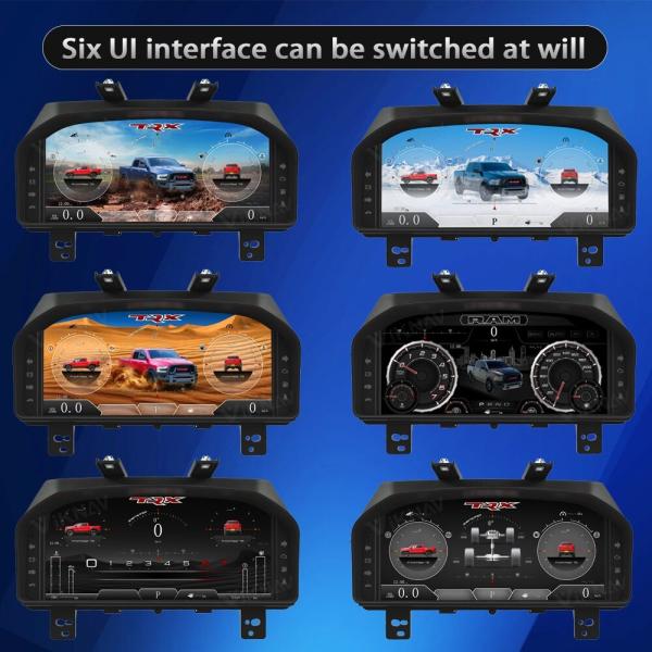 Quality Viknav Digital Cluster Car SpeedoMeter For Dodge Ram 1500 2500 3500 2013-2018 for sale