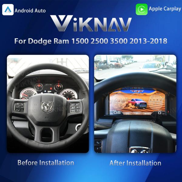 Quality Viknav Digital Cluster Car SpeedoMeter For Dodge Ram 1500 2500 3500 2013-2018 for sale