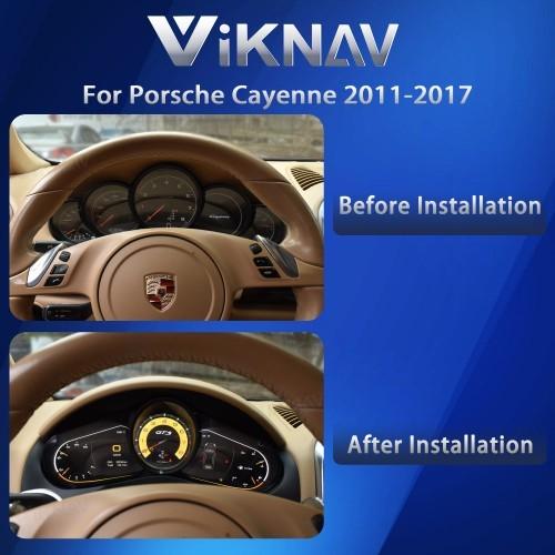Quality VIKNAV Digital Cluster Virtual Cockpit For Porsche Cayenne 2011-2017 for sale