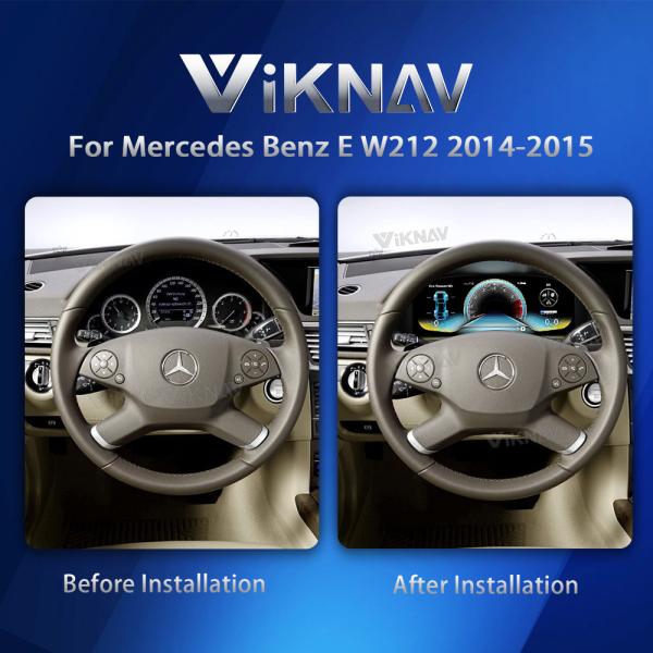 Quality VIKNAV Digital Instrument Panel Car Cluster Mercedes Benz E-Class W212 2014-2015 for sale