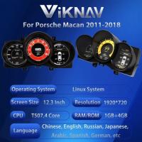 China VIKNAV 12.3 Inch Digital Cluster Speedometer for Porsche Macan 2011-2018 Linux System for sale
