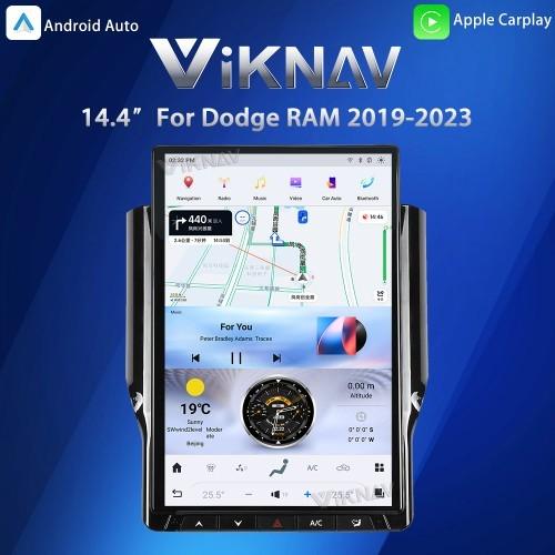 Quality VIKNAV 14.4 " Car Radio For Dodge RAM 2019-2023 Wireless Carplay Android 13 for sale